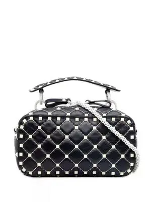 Valentino Garavani 2000-2017 Lambskin Free Rockstud Spike Camera Bag Satchel