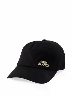Casablanca Stacked Logo Rivet Cap - Black