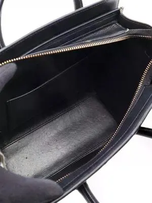 Celine 2010-2026 Nano Tricolor Leather Luggage Tote Satchel