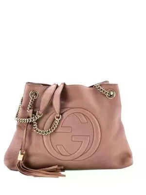 Gucci Soho Chain Strap Leather Medium Shoulder Bag - Neutrals