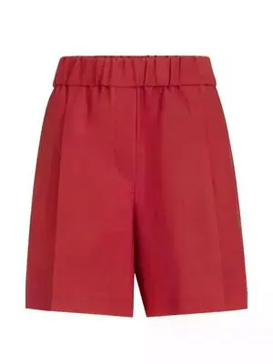 Brunello Cucinelli Pleated Elasticated-waistband Shorts - Red