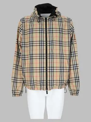 Burberry Giacca Newport Reversibile Con Motivo Check - Cream