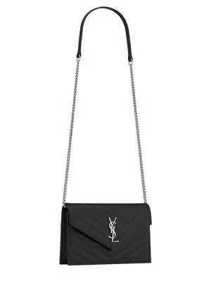 Saint Laurent Portafoglio Con Catena Envelope Cassandre