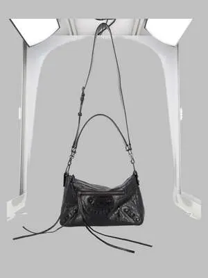 Balenciaga Borsa Le City Moto Small - Black