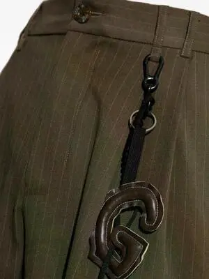 SONG FOR THE MUTE Pinstripe Pleated Trousers