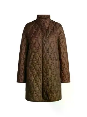 BETTY BARCLAY Diamond-quilted Coat - Brown