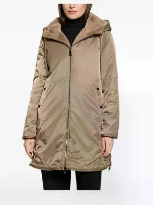BETTY BARCLAY Reversible Faux-fur Coat - Brown