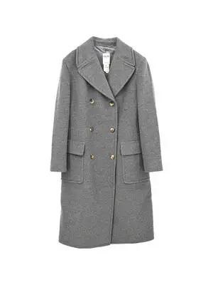 Celine Double-breasted Long-sleeve Coat