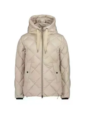 BETTY BARCLAY Quilted Hooded Jacket - Neutrals