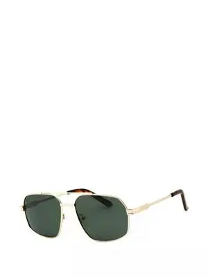 PRIVE REVAUX So Prime Geometric-frame Sunglasses - Gold