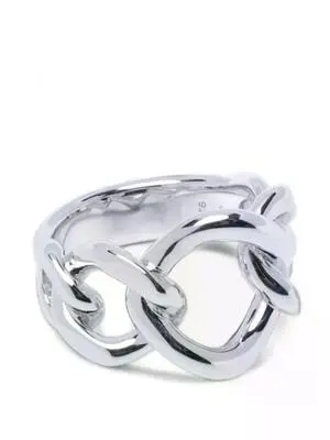 Tom Wood River Curb-chain Ring - Silver