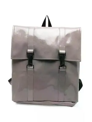 Rains Msn Mini W3 Glaze-finish Buckle-fastening Backpack - Grey