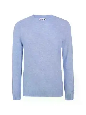 MC2 SAINT BARTH Light- Regent Alpaca-blend Crew-neck Sweater - Blue