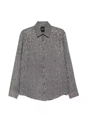 Patrizia Pepe Jacquard-patterned Long-sleeve Shirt - Grey