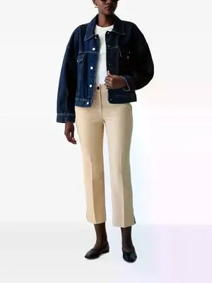 JOOP! Pressed-crease Cropped Trousers - Neutrals