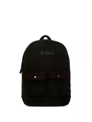 MC2 SAINT BARTH Cody Corduroy-trim Backpack - Black