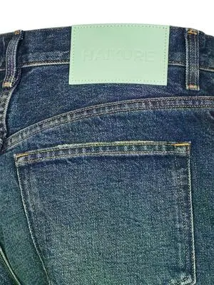 HAIKURE Faded Wide-leg Jeans - Blue