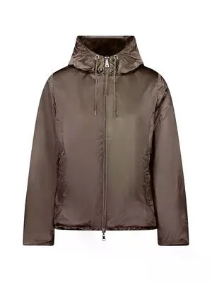 BETTY BARCLAY Reversible Faux-fur Hooded Jacket - Brown