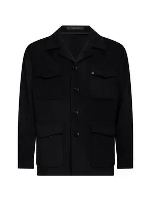 Tagliatore Milton Patch-pocket Single-breasted Jacket - Black