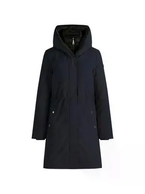 BETTY BARCLAY Hooded Quilted Coat - Blue