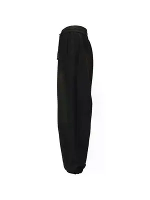 JIAN YE Gwai Washed-effect Track Pants - Black
