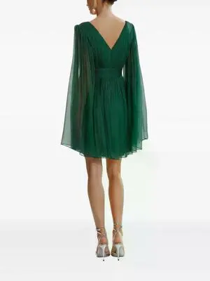 FRAMBOISE Palmer Cape-sleeve Mini Dress