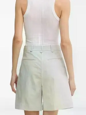 BENETTON Check-pattern Pleated Shorts