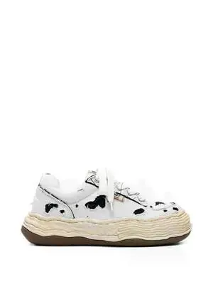 Mihara Yasuhiro Oliver Ripped Canvas Sneakers - White