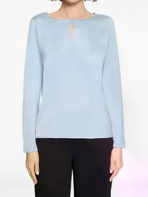 BETTY BARCLAY Keyhole-detail Long-sleeve Blouse