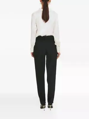 FRAMBOISE Caris Draped Silk Top