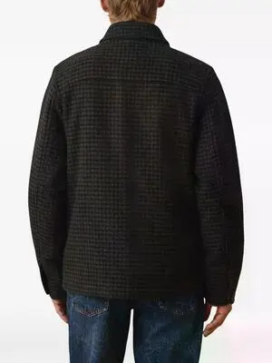 Paul Smith Dark-green Dogtooth Wool-blend Chore Jacket