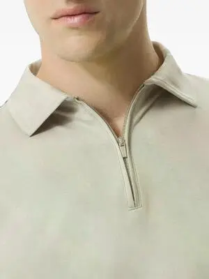 VALENZA Supima Cotton Zip-neck Polo Shirt
