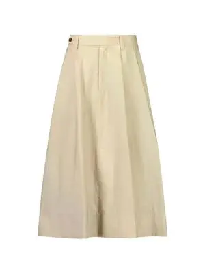 Brunello Cucinelli Pleated A-line Midi Skirt