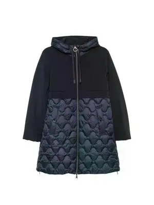 BETTY BARCLAY Quilted Hooded Coat - Blue