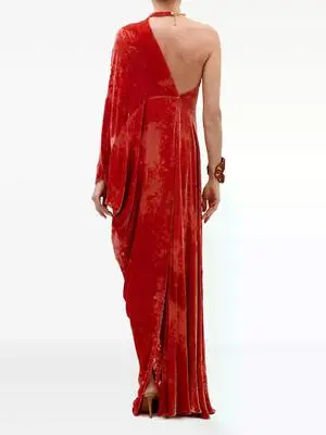 Silvia Tcherassi Erica One-shoulder Maxi Dress