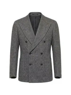 Tagliatore Herringbone Double-breasted Blazer