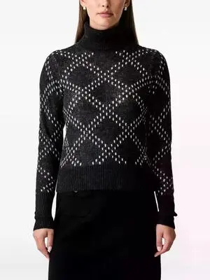 JOOP! Diamond-knit Roll-neck Sweater