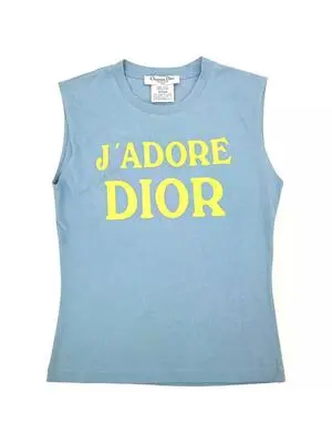 Dior 2002 J'adore Sleeveless Tank Top - Blue