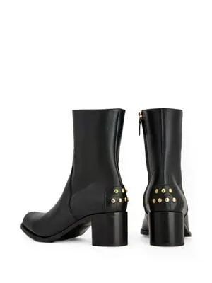 TOD'S Gommini Stud Ankle Boots - Black