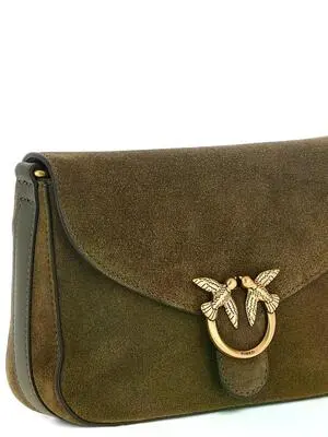 Pinko Mini Love Bag Satchel Crossbody Bag In Suede