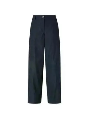 Pinko Straight-fit Nubuck-leather-effect Trousers