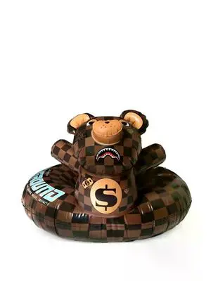 SPRAYGROUND Money Bear Checker-pattern Floaty