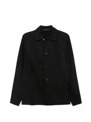 MA+ Pinstripe-pattern Button-up Jacket