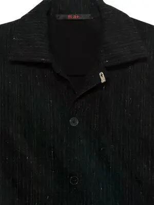 MA+ Pinstripe-pattern Button-up Jacket