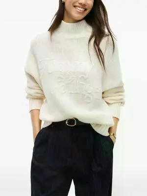 Tommy Hilfiger Heritage Logo-embroidered Mock-neck Sweater