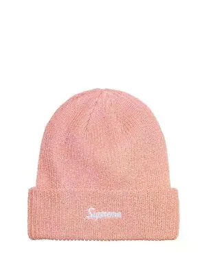Supreme Loose-gauge Beanie Hat - Pink