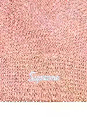 Supreme Loose-gauge Beanie Hat - Pink
