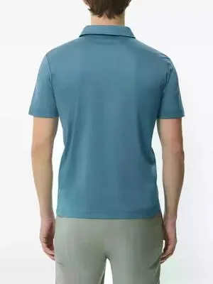 VALENZA Zip-collar Polo Shirt - Blue