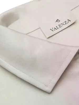 VALENZA Zip-collar Long-sleeve Polo Shirt