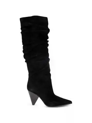 Michael Kors Jayla Suede Slouchy Boots - Black